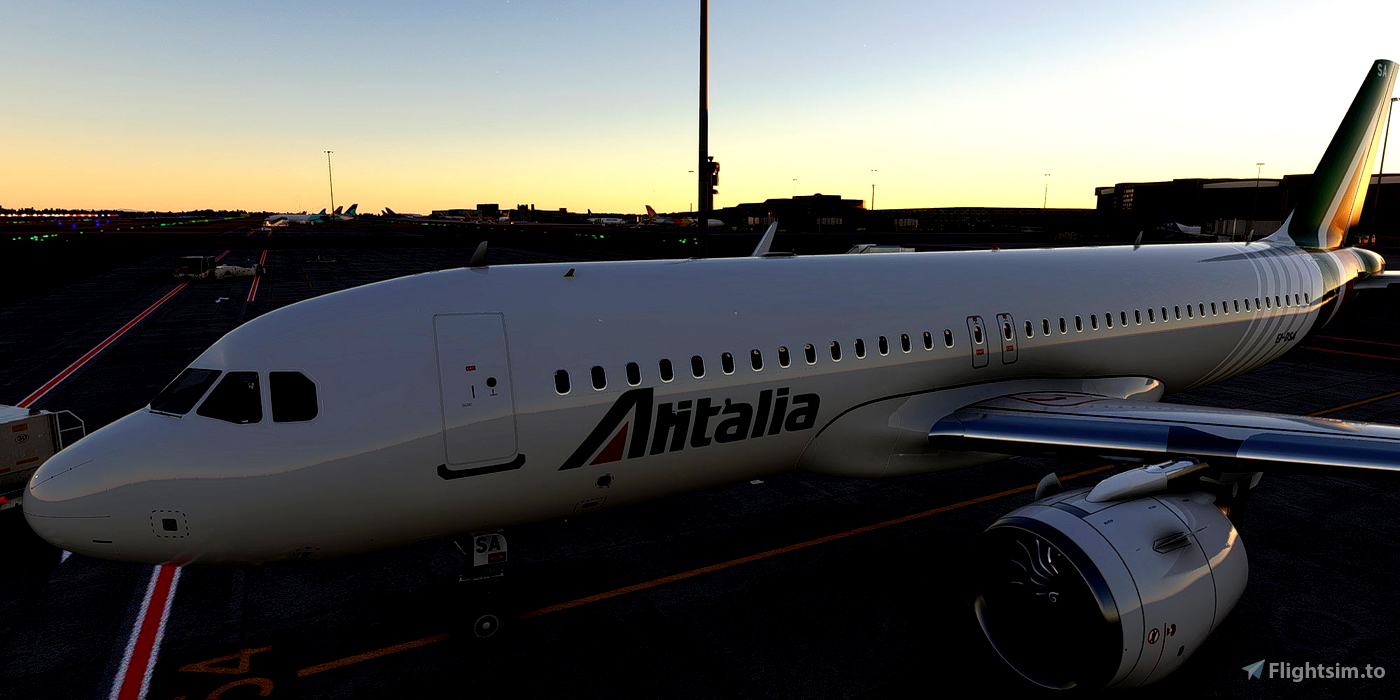 [A32NX] FlyByWire | Airbus A320neo ALITALIA EI-DSA in 8k » Microsoft Flight Simulator