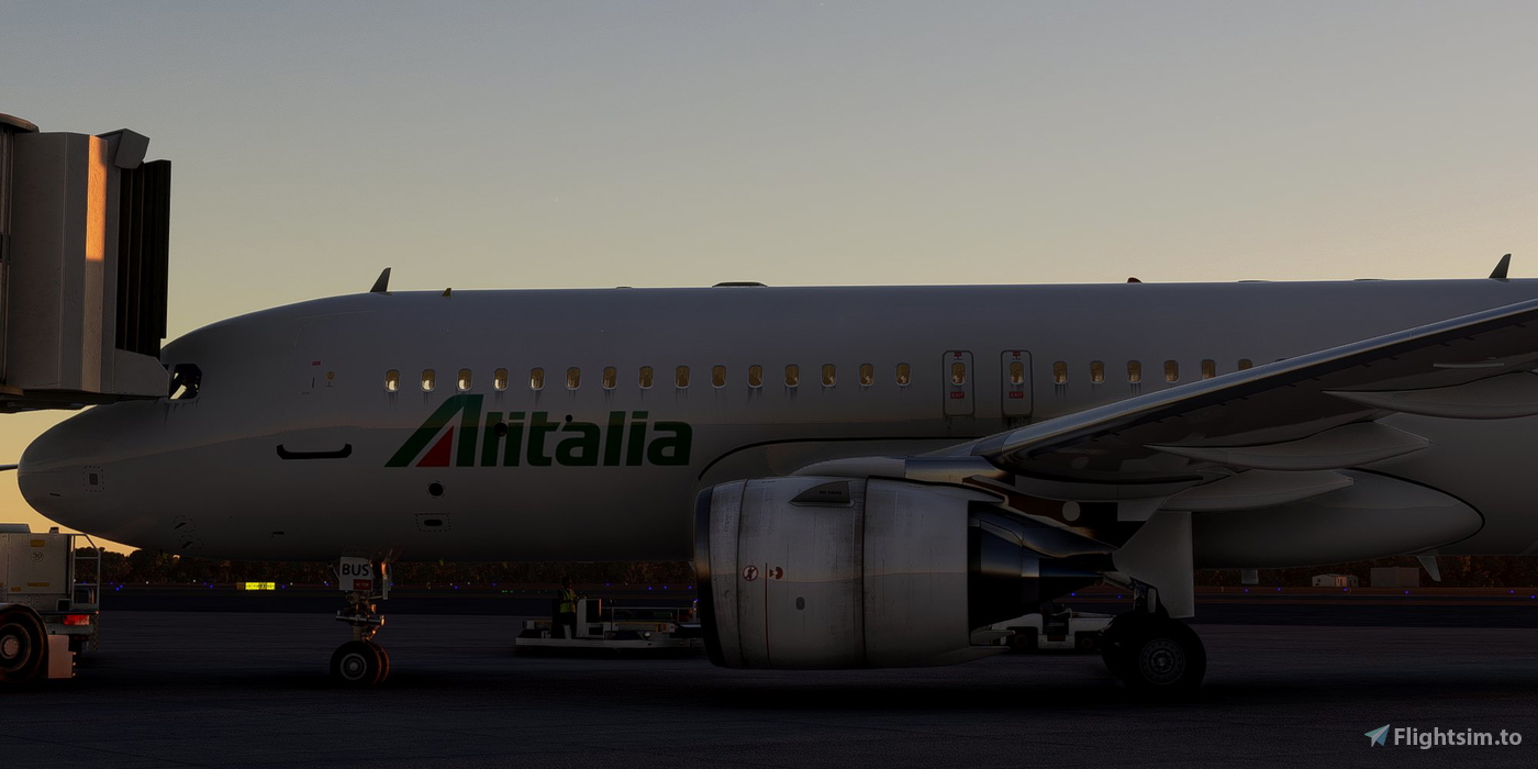 [A32NX] FlyByWire | Airbus A320neo ALITALIA EI-RBUS in 8k for Microsoft Flight Simulator | MSFS