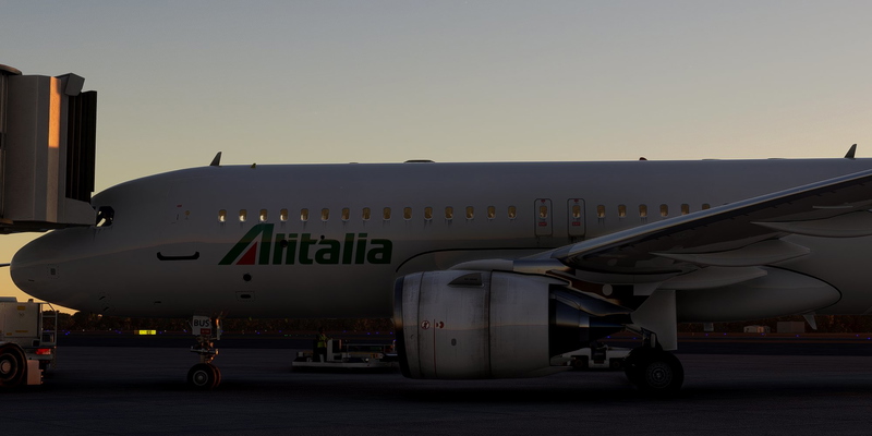 [A32NX] FlyByWire | Airbus A320neo ALITALIA EI-RBUS in 8k for Microsoft Flight Simulator | MSFS