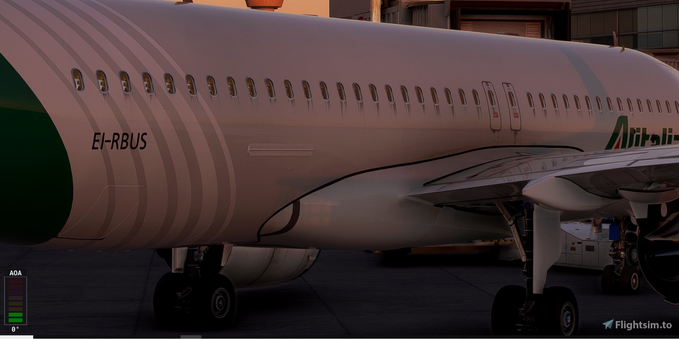 [A32NX] FlyByWire | Airbus A320neo ALITALIA EI-RBUS in 8k for Microsoft Flight Simulator | MSFS