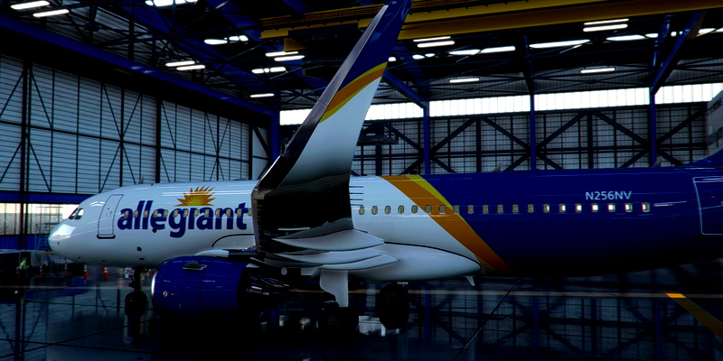 [A32NX] FlyByWire | Airbus A320neo ALLEGIANT N256NV in 8k for Microsoft Flight Simulator | MSFS
