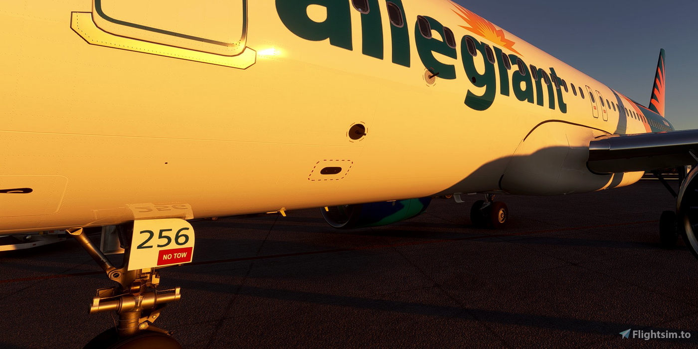[A32NX] FlyByWire | Airbus A320neo ALLEGIANT N256NV in 8k for Microsoft Flight Simulator | MSFS