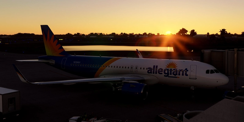 [A32NX] FlyByWire | Airbus A320neo ALLEGIANT N256NV in 8k for Microsoft Flight Simulator | MSFS