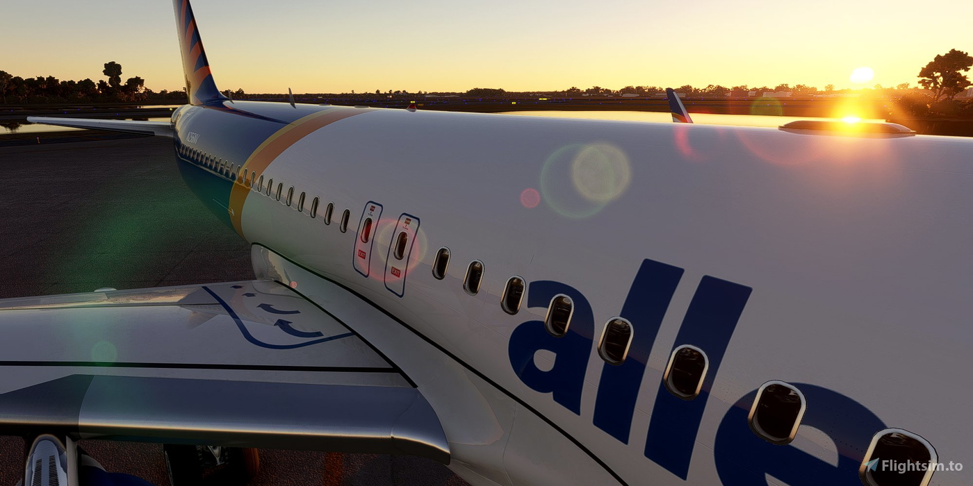[A32NX] FlyByWire | Airbus A320neo ALLEGIANT N256NV in 8k for Microsoft Flight Simulator | MSFS