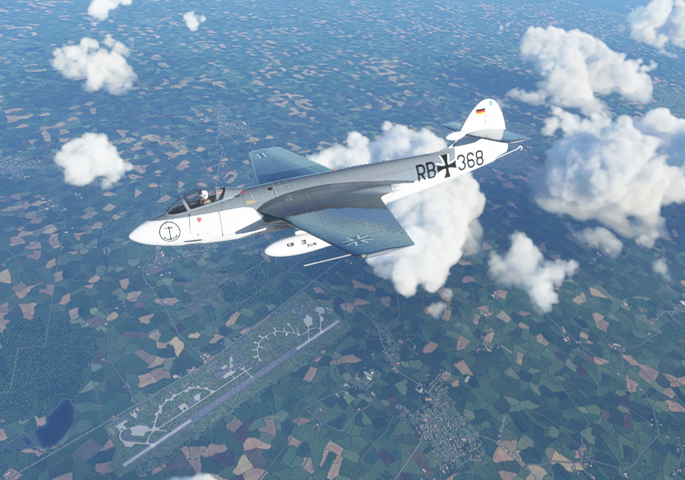 Hawker Sea Hawk German Navy with Code: RB+368 für Microsoft Flight ...