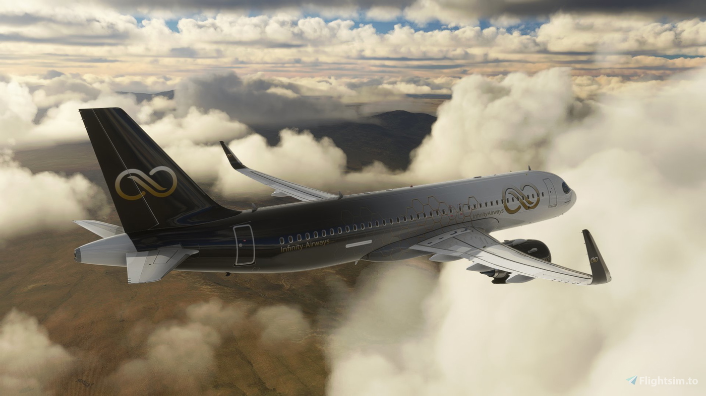 Infinity Airways VA FBW A32NX - 8K for Microsoft Flight Simulator | MSFS