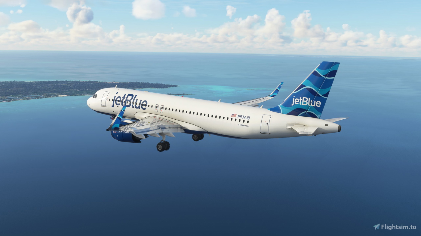 JetBlue "Streamers" [8K] - FBW A32NX for Microsoft Flight Simulator | MSFS