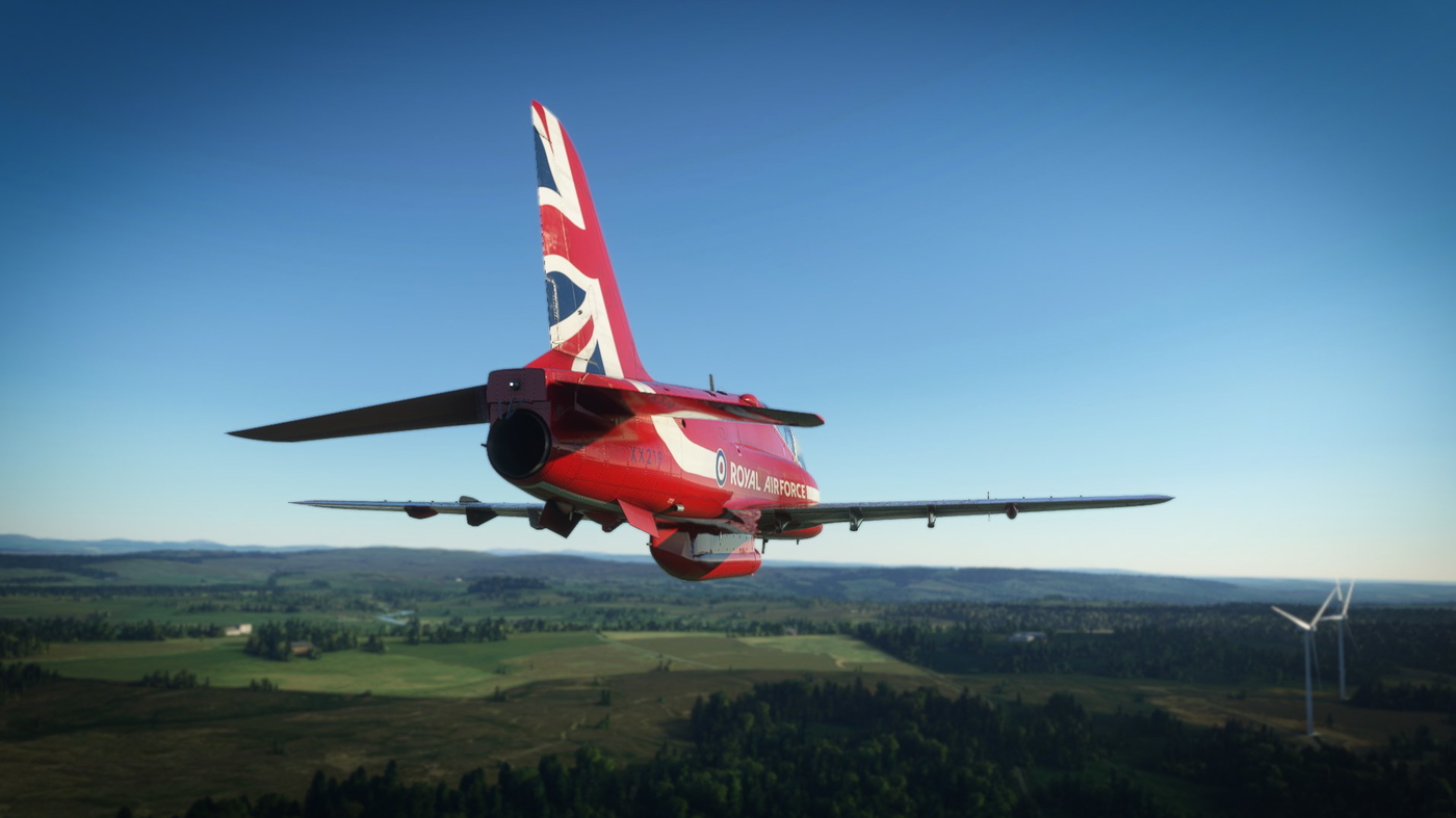 Just Flight Hawk T1 Royal Air Force RAF Red Arrows XX219 2015 livery ...