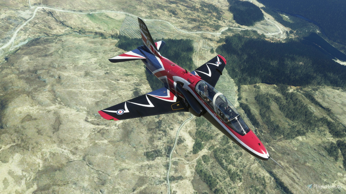 Just Flight Hawk T1 Royal Air Force RAF XX263 2010 Display Livery. for ...