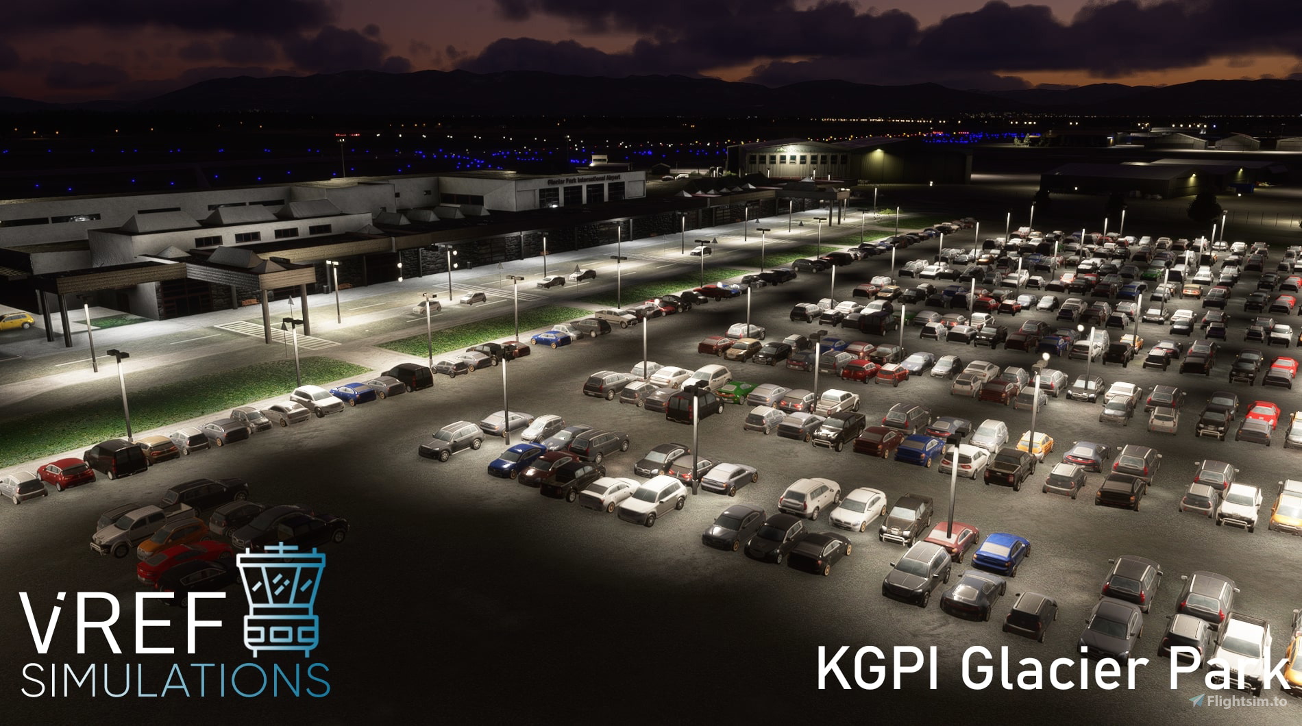 Vref Simulations - KGPI Glacier Park International Airport for Microsoft Flight Simulator | MSFS