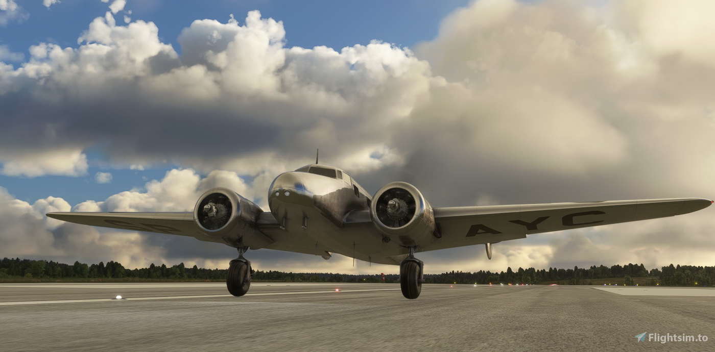 Lockheed L-10 Electra SP-AYC LOT for Microsoft Flight Simulator | MSFS