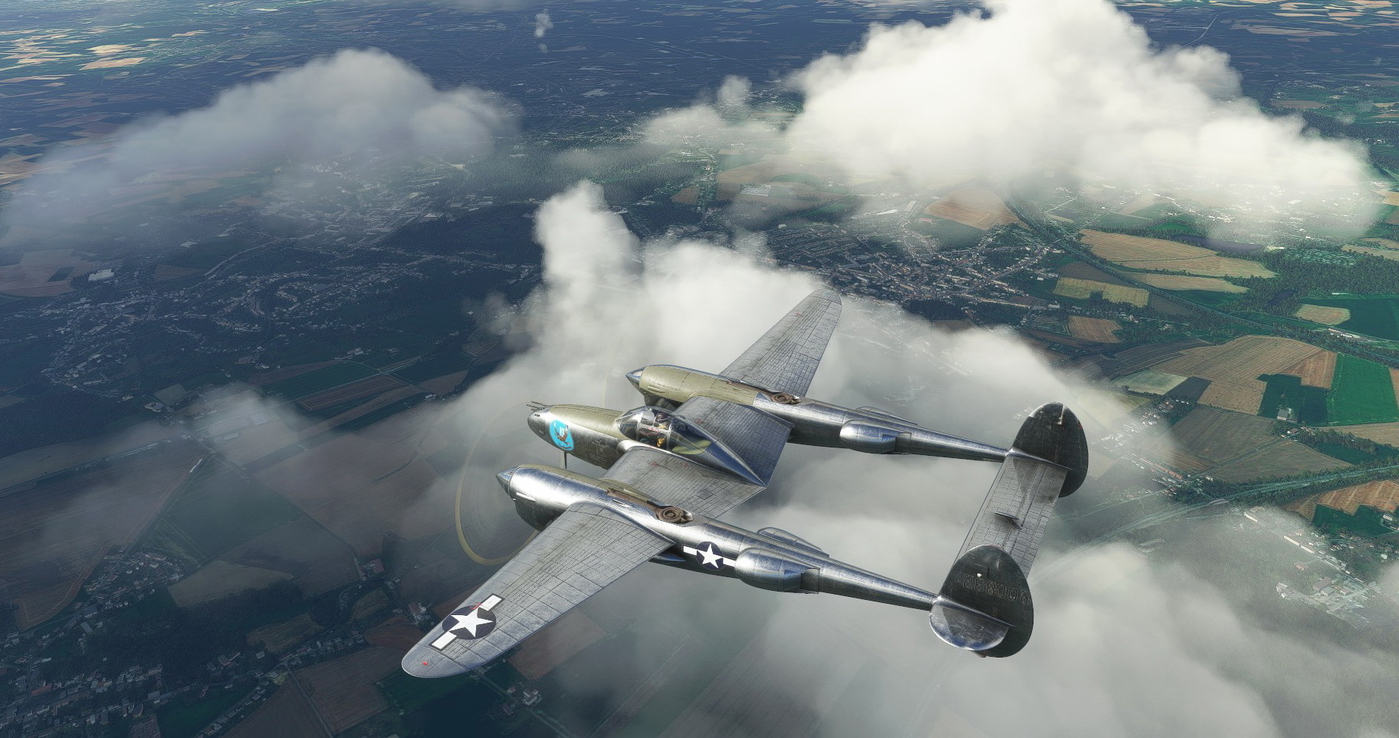 Lockheed P-38 "Snafuperman" for Microsoft Flight Simulator | MSFS