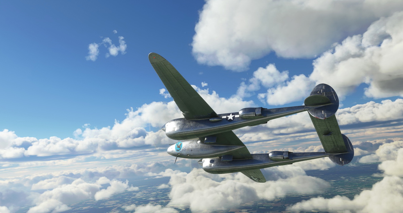 Lockheed P-38 "Snafuperman" for Microsoft Flight Simulator | MSFS
