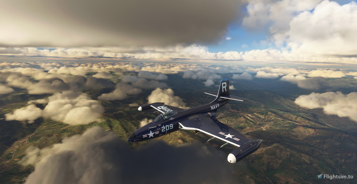 McDonnell F2H-2 Banshee VF-172 #209 for Microsoft Flight Simulator | MSFS