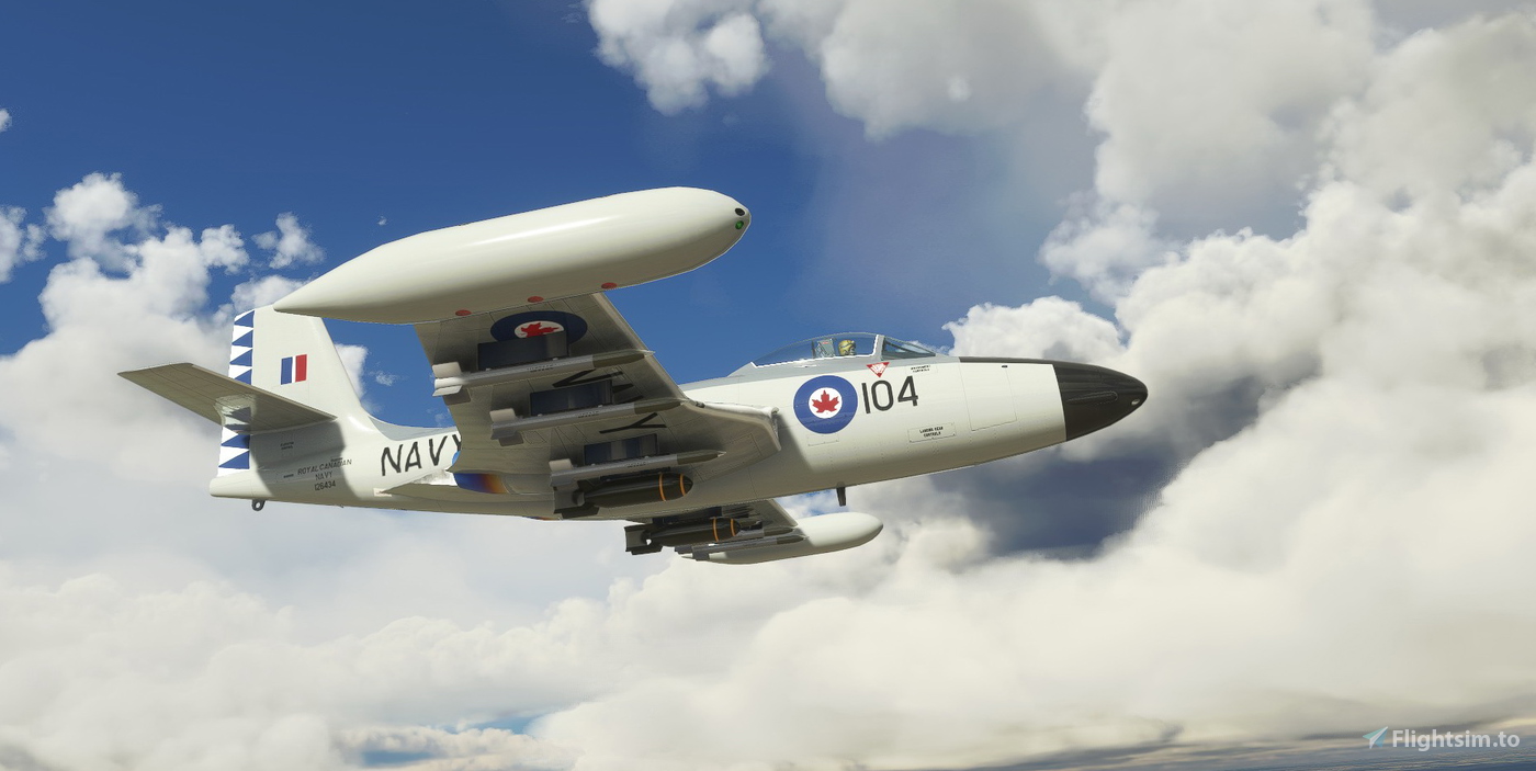 McDonnell F2H-2 Banshee Royal Canadian Navy para Microsoft Flight ...