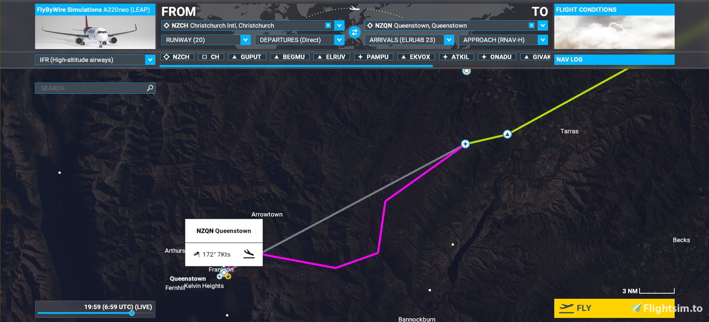 Queenstown Airport (NZQN) RNP Procedures for Microsoft Flight Simulator ...