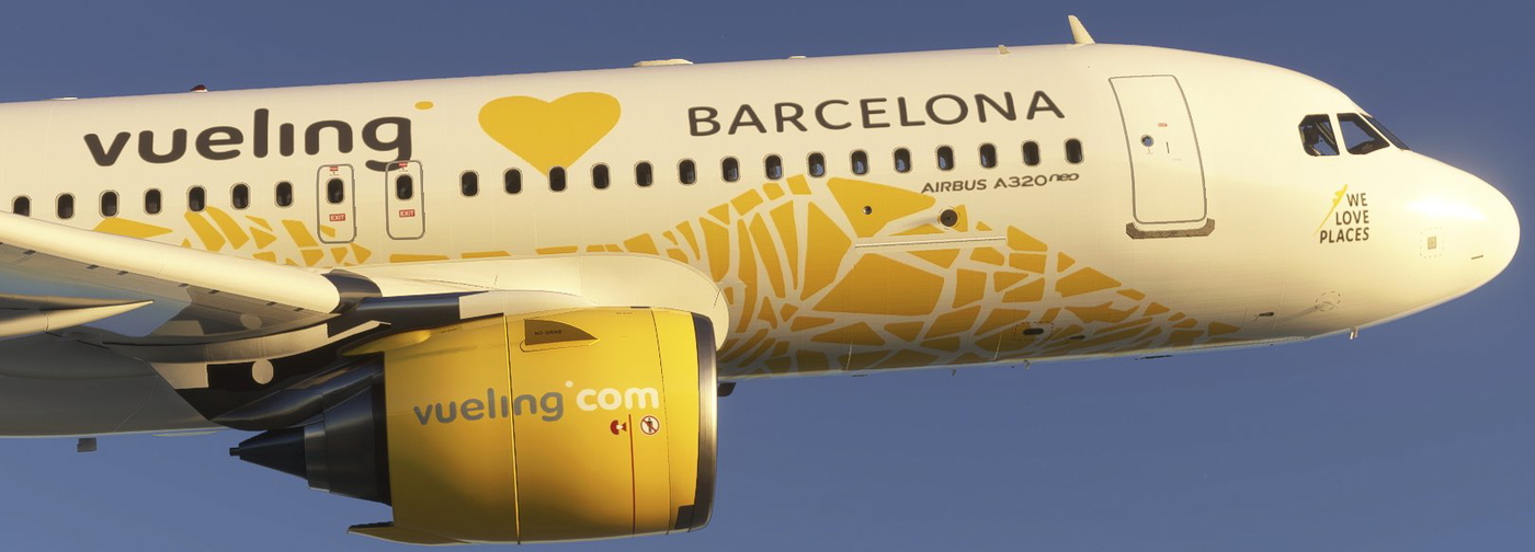 [A32NX] Vueling EC-MNZ "Vueling Loves Barcelona" 8K for Microsoft ...