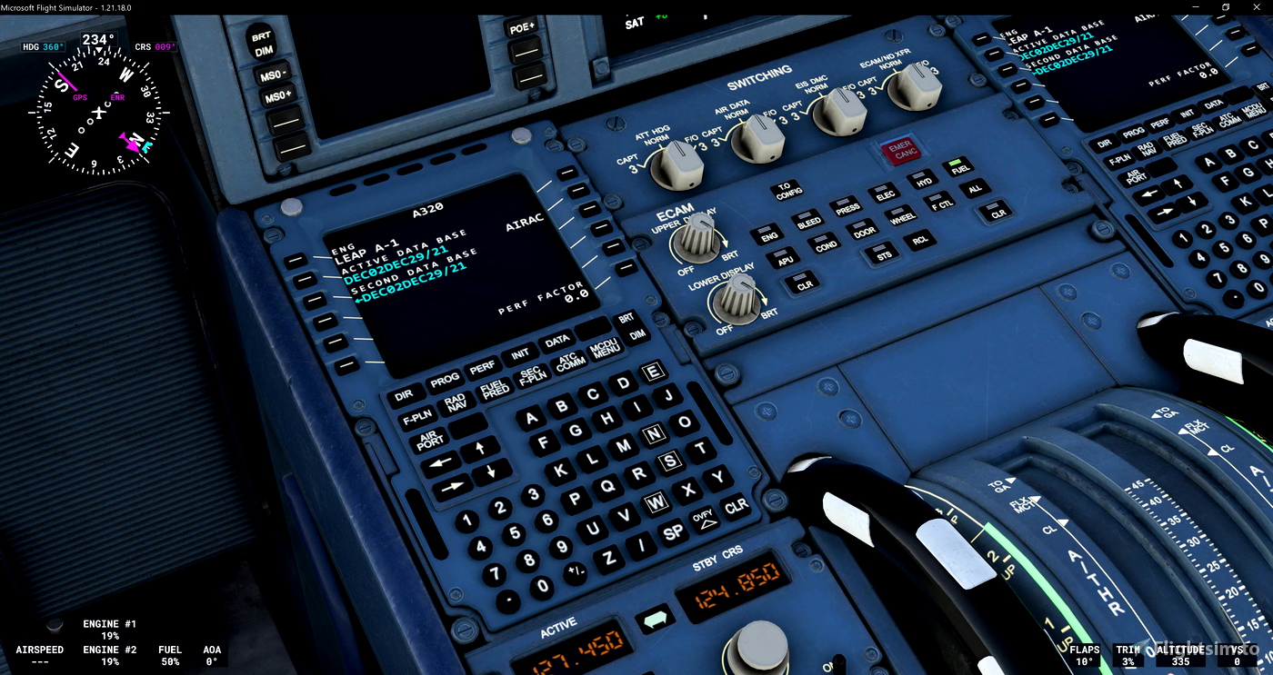 Asobo A320 Neo Fixed Cockpit Instrument Views para Microsoft Flight Simulator | MSFS