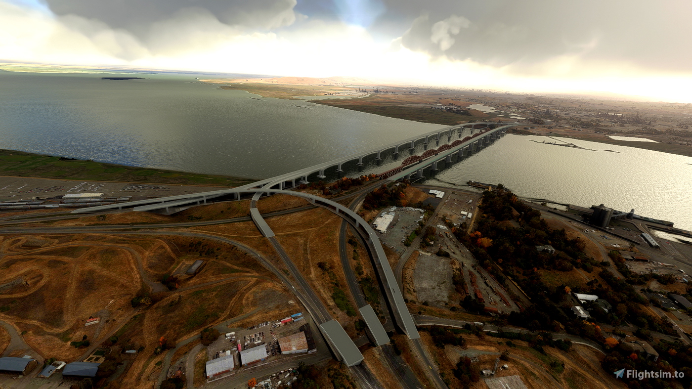 Benicia - Martinez Bridge, San Francisco Bay Area » Microsoft Flight ...