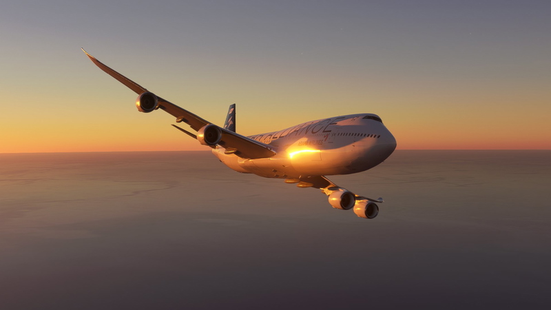Better wing flex for 747-8 for Microsoft Flight Simulator | MSFS