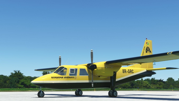 Blackbox Sim BN2 Islander Fly Air Flamengo N821RR for Microsoft Flight ...