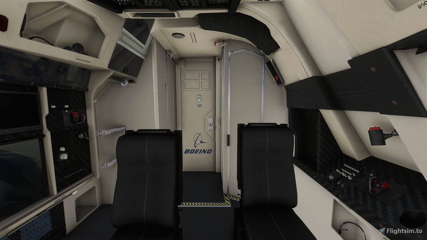 Boeing 747-8i_Brand New Carbon Cockpit for Microsoft Flight Simulator ...