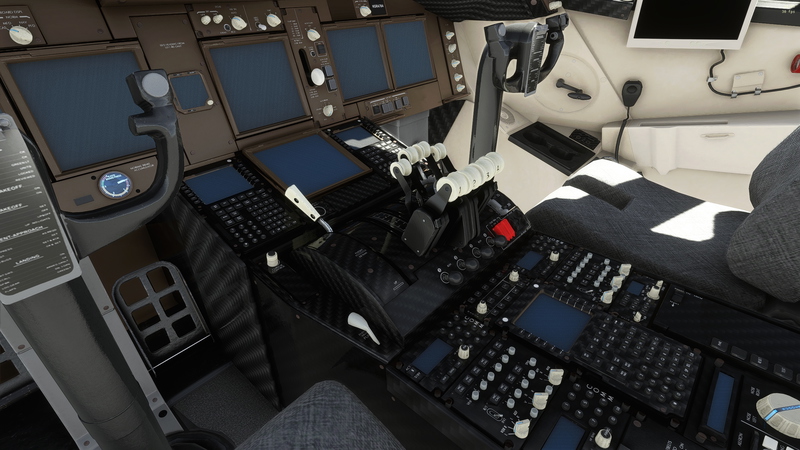Boeing 747-8i_Brand New Carbon Cockpit for Microsoft Flight Simulator ...