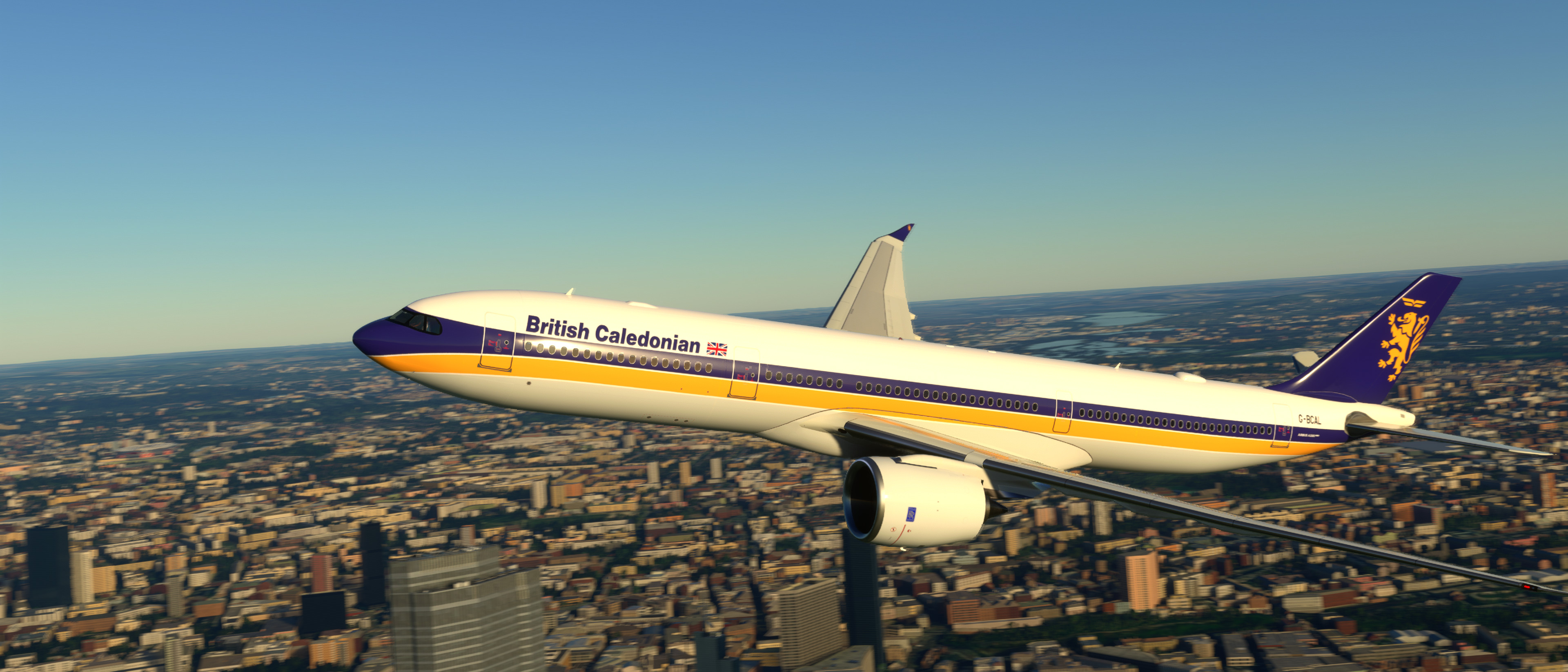 British Caledonian (G-BCAL) 1980's livery on Headwind Airbus A330neo ...