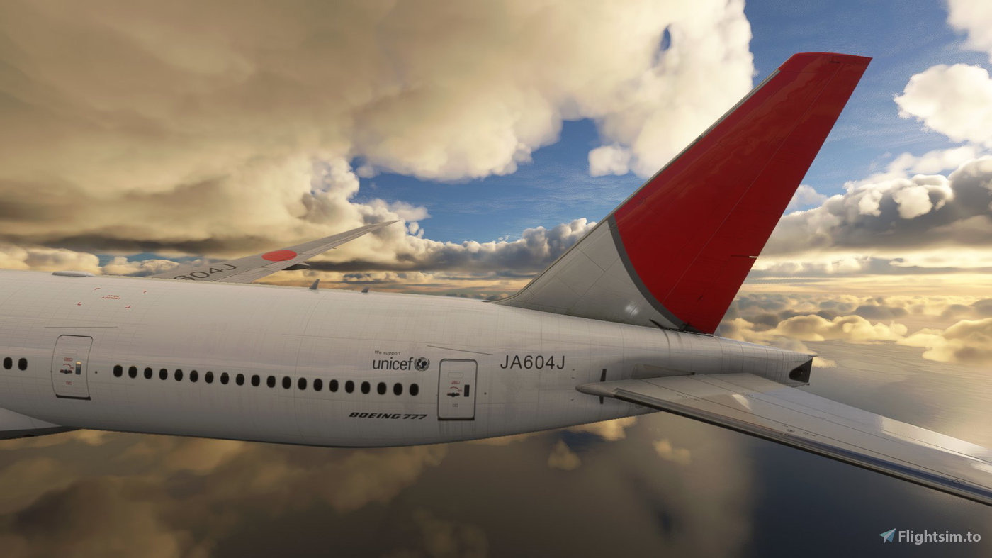 Captain Sim B777-300ER Japan Airlines Old Oneworld JA604J | 4K ...