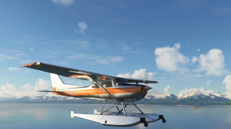 Cessna 172 Chromesicle on Floats Classic for Microsoft Flight Simulator ...