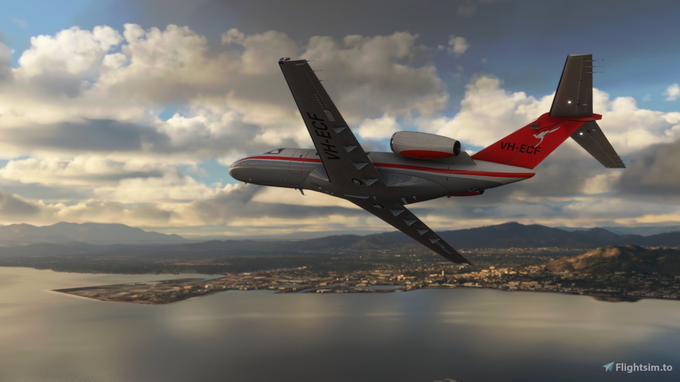 CJ4 QANTAS RETRO ROO 2 (Variation 2) for Microsoft Flight Simulator | MSFS
