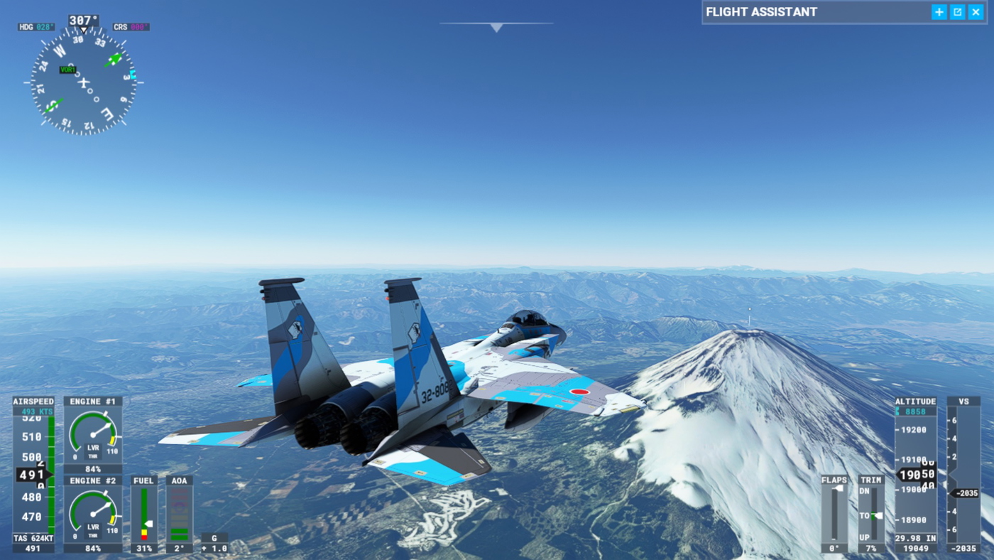 DC Designs F-15D JASDF Aggressor Blue для Microsoft Flight Simulator | MSFS