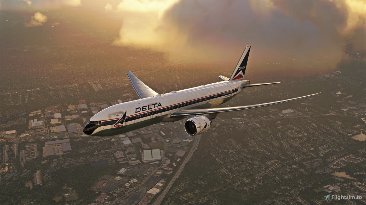 Delta Airlines (Widget Colors) - CS 772 for Microsoft Flight Simulator ...