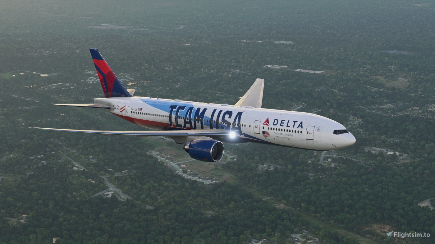 Delta "Team USA" [8K] - CS 772 for Microsoft Flight Simulator | MSFS
