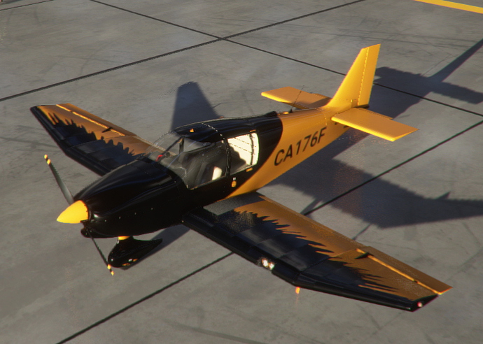 DR400/100 Cadet Colored Wings Livery for Microsoft Flight Simulator | MSFS