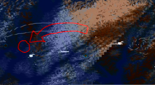 Excursion Inlet Cannary, Alaska - 'Runway Road' & Seaplane Bases ...
