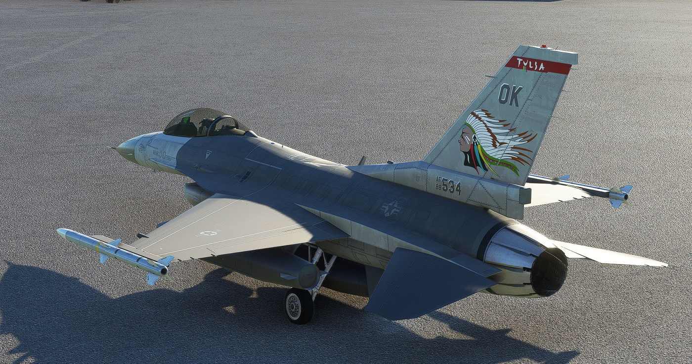 F-16C Block 42 OKANG Tulsa for Microsoft Flight Simulator | MSFS