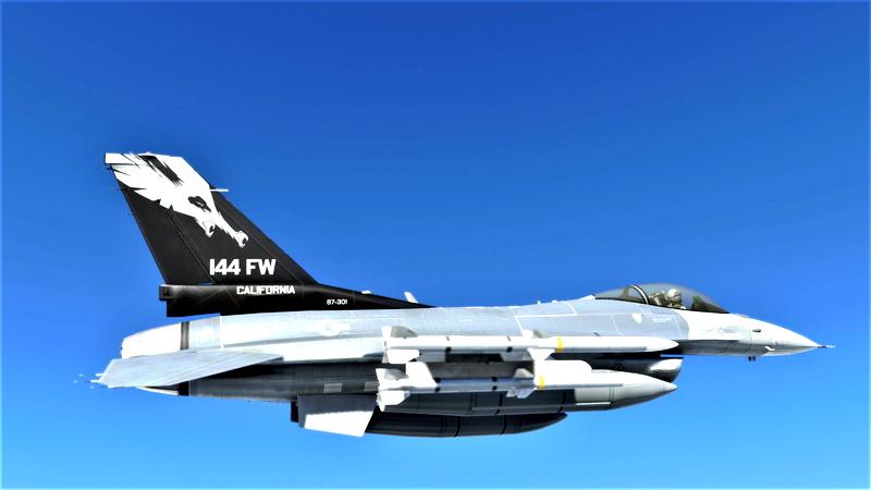 F-16C - California Air National Guard 144th Fighter Wing (Weathered and ...