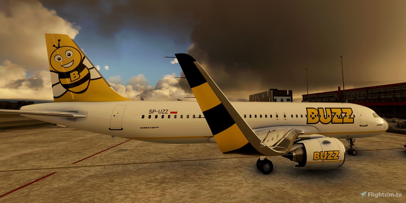 [A32NX] FlyByWire | Airbus A320neo BUZZ Airlines SP-UZZ in 8k for ...