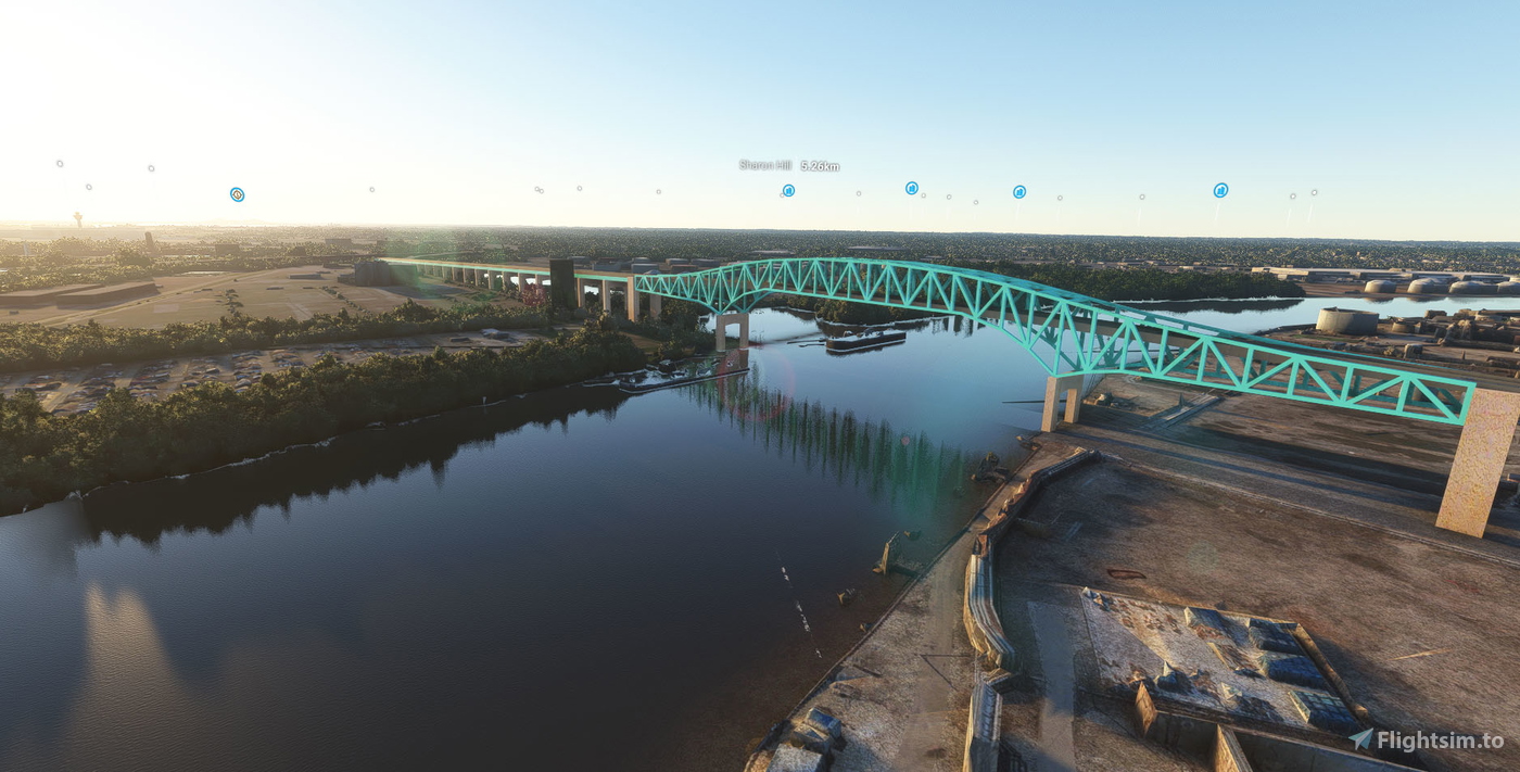 George C. Platt Memorial Bridge Philadelphia for Microsoft Flight ...