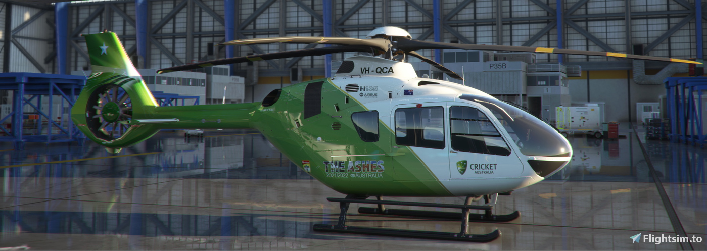H135 Ashes Cricket Liveries – Australia Livery 8K for Microsoft Flight ...