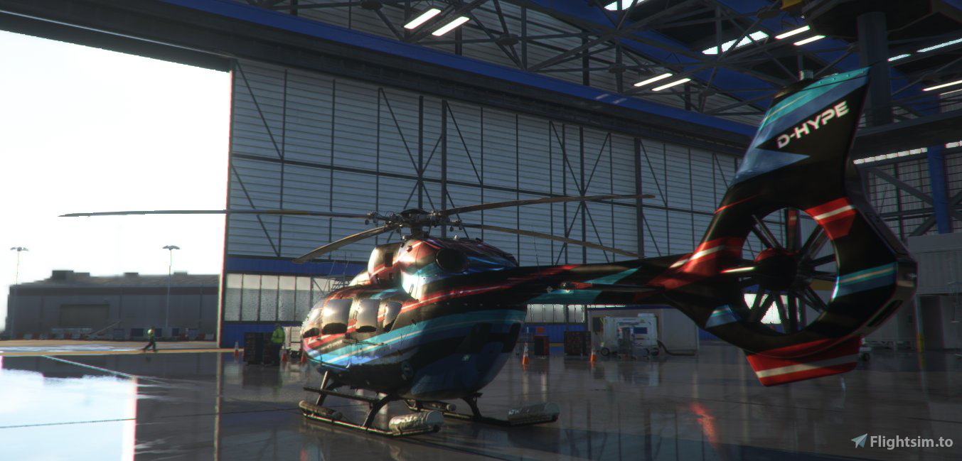 HPG H145 LUX NEON LIVERY for Microsoft Flight Simulator | MSFS