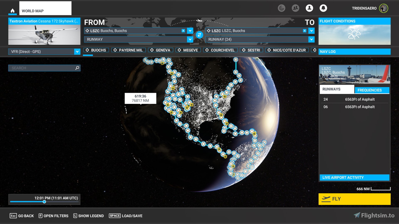 In 435 Flights around the World for Microsoft Flight Simulator | MSFS