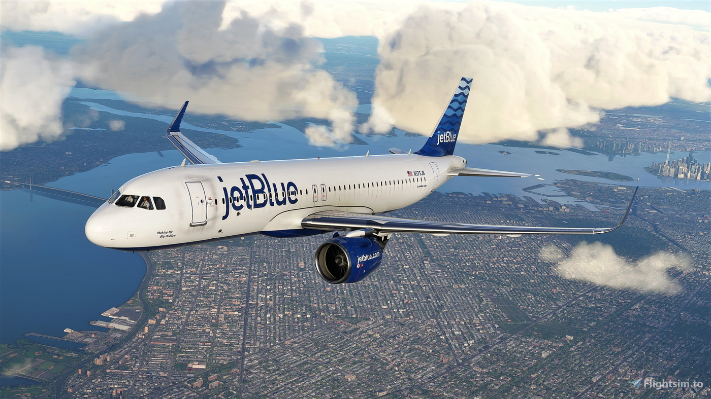 JetBlue "Spectrum" [8K] - FBW A32NX for Microsoft Flight Simulator | MSFS