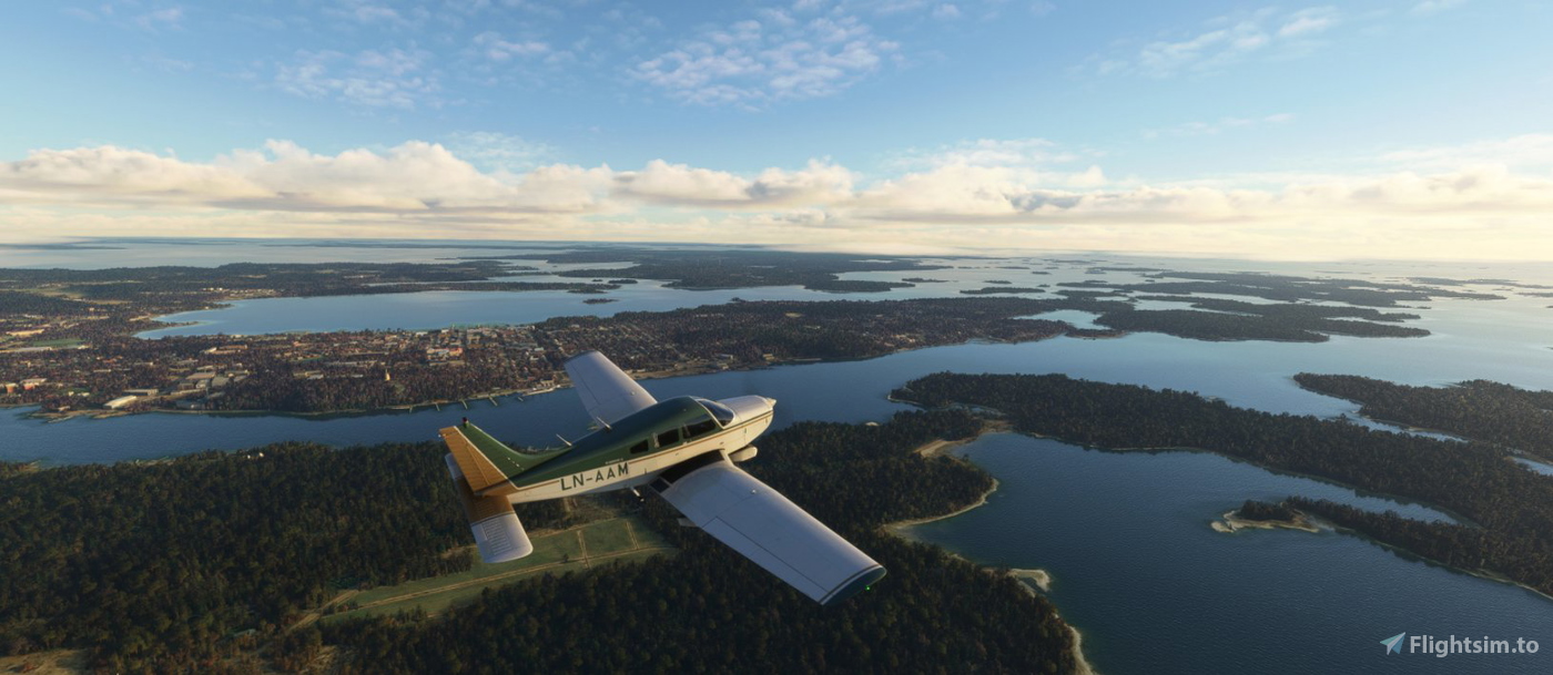 JustFlight PA28 Warrior - LN-AAM Green and Gold Arrow for Microsoft ...