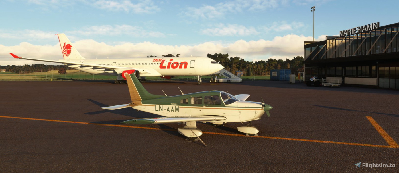 JustFlight PA28 Warrior - LN-AAM Green and Gold Arrow for Microsoft ...