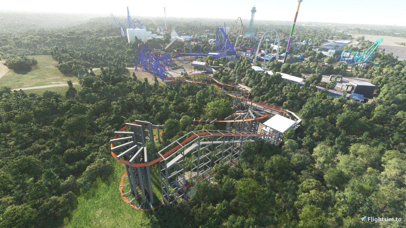 Kings Island amusement park, Cincinnati, OH 对于 Microsoft Flight ...