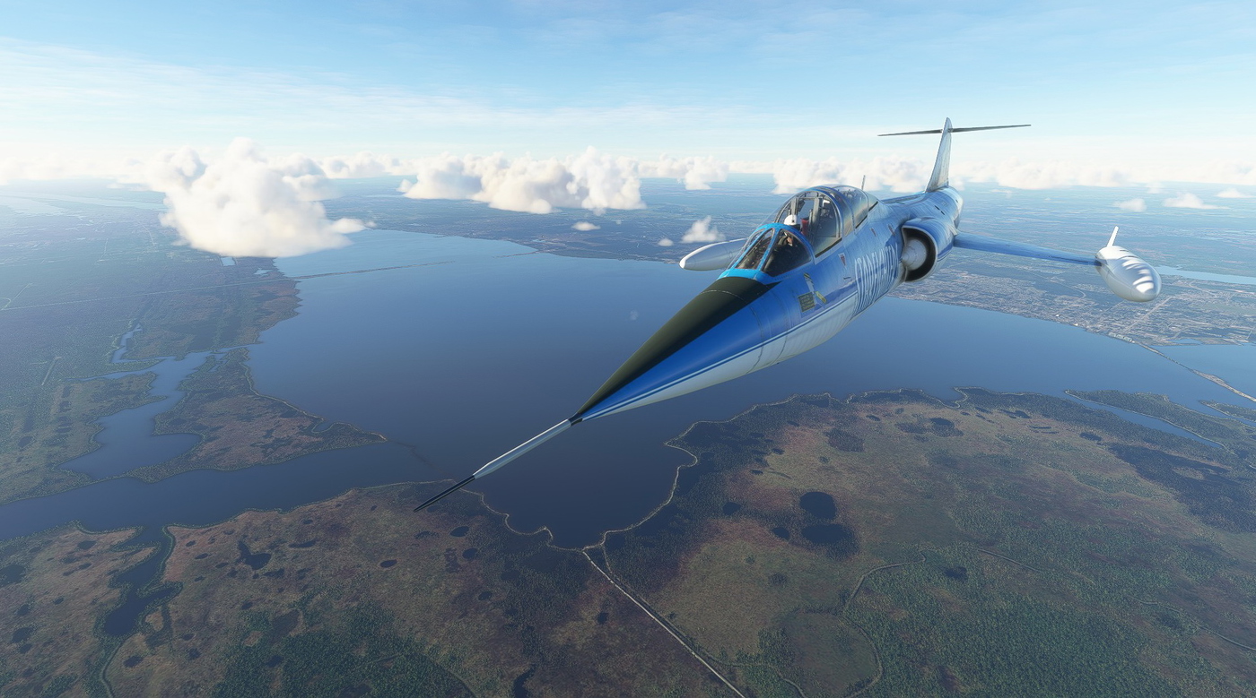 Lockheed TF-104 N104RB for Microsoft Flight Simulator | MSFS