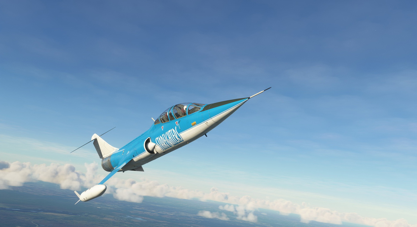 Lockheed TF-104 N104RB for Microsoft Flight Simulator | MSFS