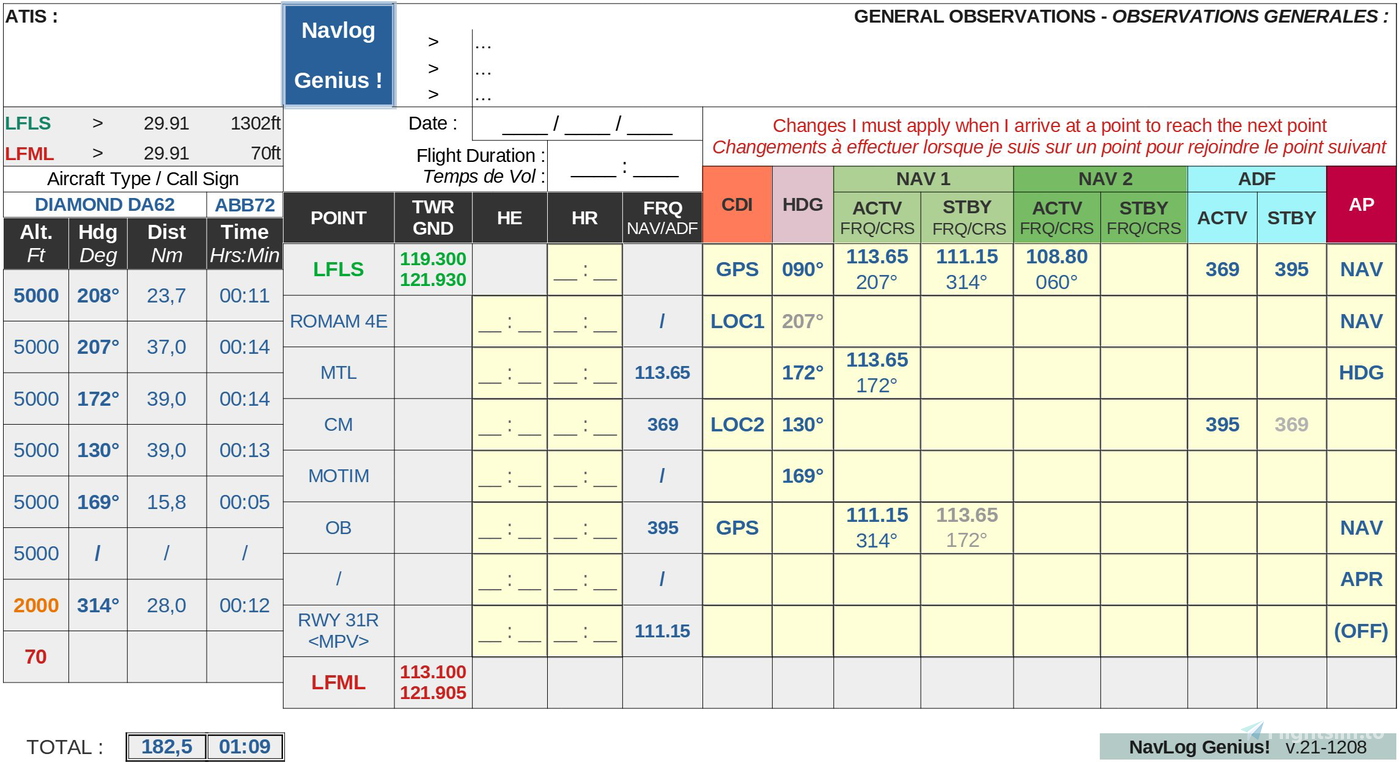 NavLog Genius! for Microsoft Flight Simulator | MSFS